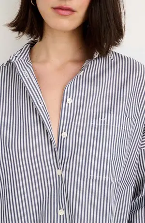 ALEX MILL Stripe Cotton Button-up Shirt