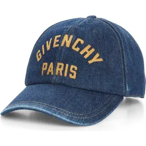 Givenchy Logo Embroidered Denim Baseball Cap