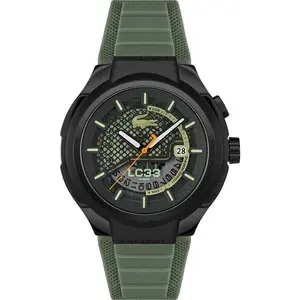 Lacoste Hybrid Silicone Strap Watch - Khaki