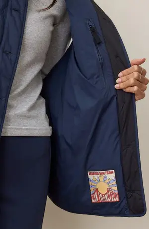 Marine Layer Marina Quilted Vest - Navy