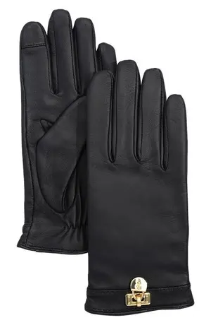 Ralph Lauren Textured Gloves For Women