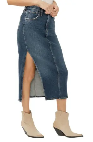 SILVER JEANS CO. Denim Midi Skirt