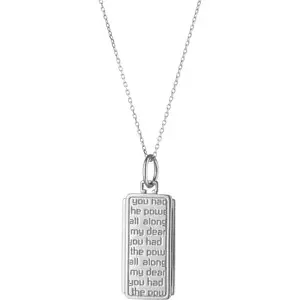 Monica Rich Kosann Dorothy Power Pendant Necklace - Sterling Silver