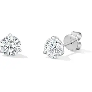 Hearts On Fire Diamond Stud Earrings - 18k White Gold