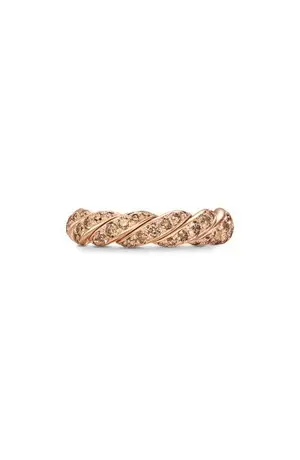 David Yurman Sculpted Cable Flex Band Ring - Gold