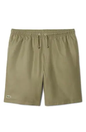 Lacoste Sport Diamante Drawstring Athletic Shorts - E9f Olive