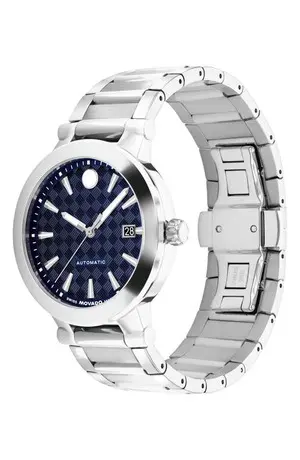 Movado Swiss Automatic Bracelet Watch - Blue