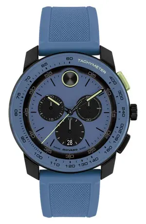 Movado Bold Tr90 Chronograph Strap Watch - Blue