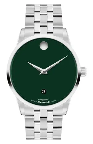 Movado Museum Classic Automatic Bracelet Watch - Green