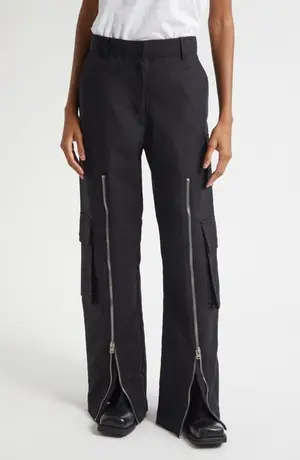 Acne Studios Pyatil Layered Cargo Pants - Black