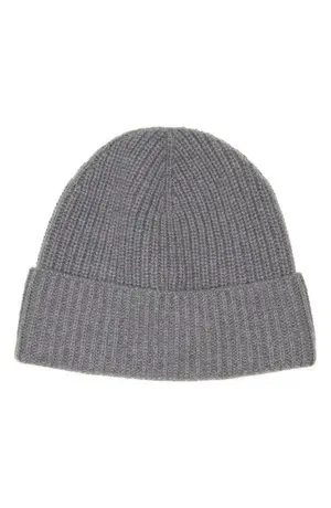 Moncler Embroidered Cashmere Beanie - Gray