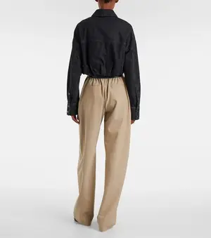 Sportmax Sondrio Cropped Denim Shirt