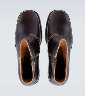 Our Legacy Camion Leather Ankle Boots - Brown