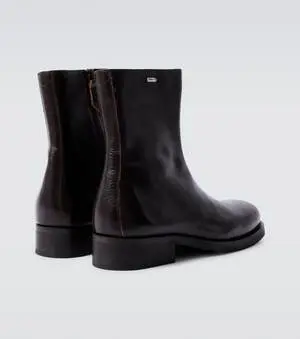 Our Legacy Camion Leather Ankle Boots - Brown