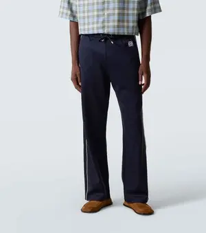 Loewe Anagram Jersey Track Pants - Blue