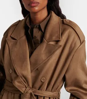 THE FRANKIE SHOP Pembroke Trench Coat - Brown