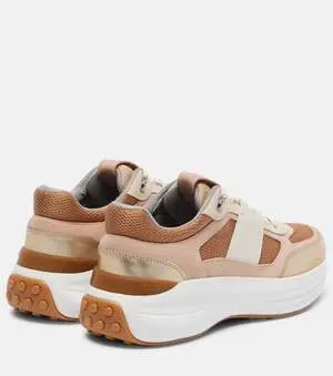 TOD'S Leather-trimmed Sneakers