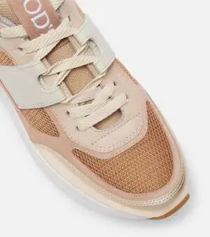 TOD'S Leather-trimmed Sneakers