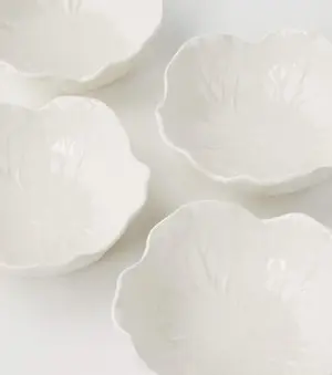 BORDALLO PINHEIRO Cabbage Set Of 4 Ceramic Bowls