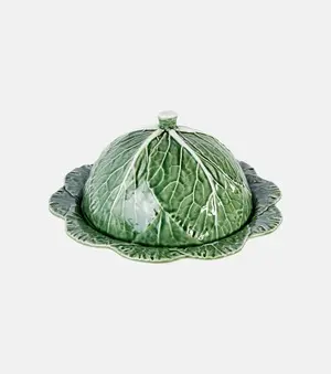 BORDALLO PINHEIRO Cabbage Earthenware Cheese Tray - Green