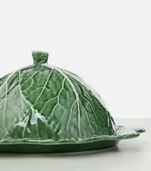BORDALLO PINHEIRO Cabbage Earthenware Cheese Tray