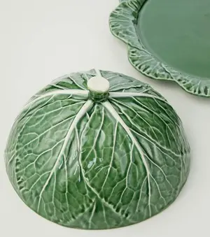 BORDALLO PINHEIRO Cabbage Earthenware Cheese Tray