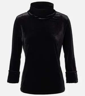 Dorothee Schumacher Velvet Turtleneck Top