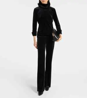 Dorothee Schumacher Velvet Turtleneck Top