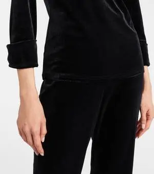 Dorothee Schumacher Velvet Turtleneck Top