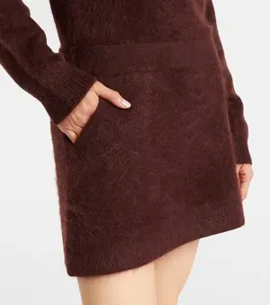 Dorothee Schumacher Wool-cashmere Blend Miniskirt - Brown