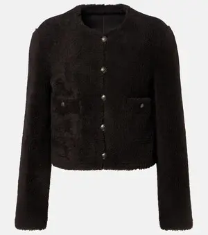 Dorothee Schumacher Soft Touch Cropped Leather Jacket - Brown