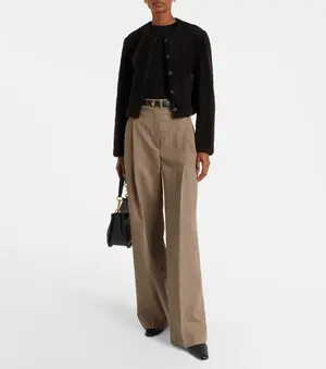 Dorothee Schumacher Soft Touch Cropped Leather Jacket