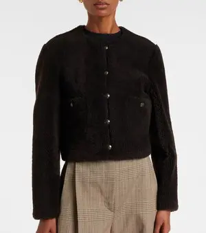 Dorothee Schumacher Soft Touch Cropped Leather Jacket