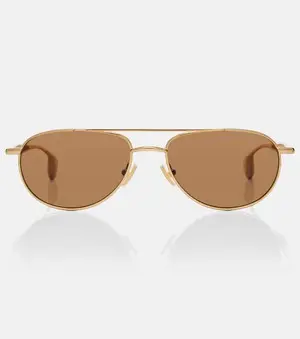 Bottega Veneta Aviator Sunglasses - Gold