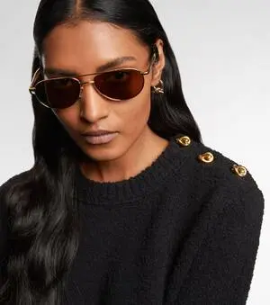 Bottega Veneta Aviator Sunglasses