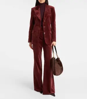 Dorothee Schumacher Twisted Structure Corduroy Flared Trousers