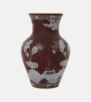 GINORI 1735 Oriente Italiano Ming Porcelain Vase - Brown