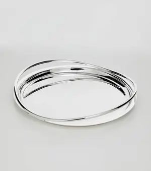 Christofle Vertigo -plated Tray Andrée Putman