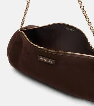 AQUAZZURA Mini Suede Shoulder Bag