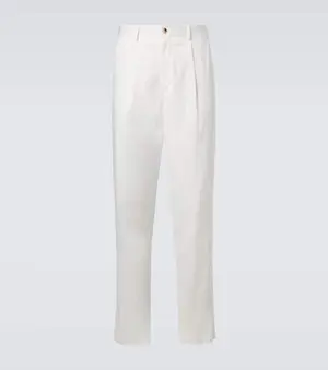 Giorgio Armani Cotton-blend Straight Pants