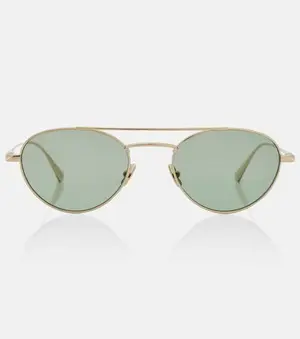 Saint Laurent Sl 97 Aviator Sunglasses - Gold