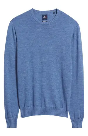 Johnnie-o Ronald Merino Wool Sweater - Laguna Blue