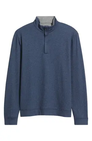 Johnnie-o Rubin Herringbone Quarter Zip