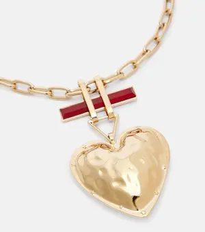 La DoubleJ Beating Heart Pendant Necklace