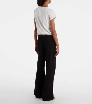 THE ROW Eglitta Cotton Corduroy Straight Pants - Brown