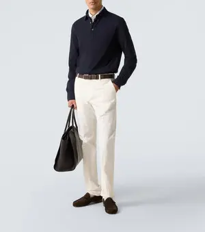 Zegna Cotton Piqué Polo Sweater