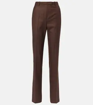 Men's Straight-Leg Virgin Wool Trousers