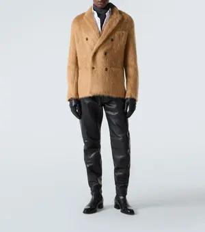 TOM FORD Cashmere, Mohair, And Silk Blazer - Beige