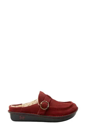 ALEGRIA Brigid Faux Fur Mule - Sangria