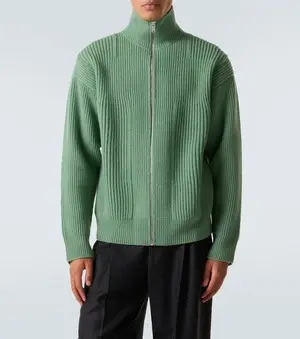 JIL SANDER Wool Zip-up Cardigan